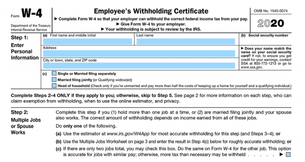 How to Fill Out Form W-4 in 5 Simple Steps | FormPros