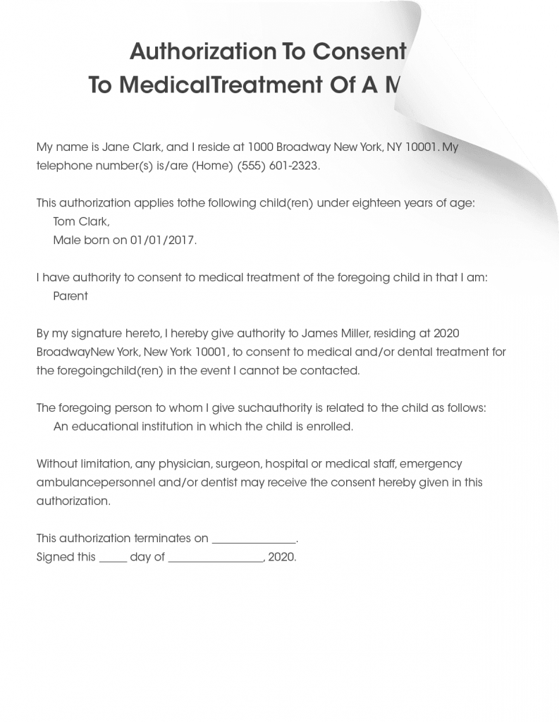 Child Medical Consent Form Pros child-medical-consent-form-pros