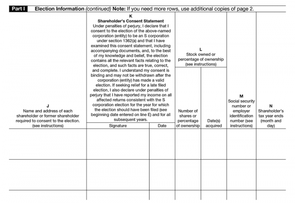 Form 2553 | Form Pros